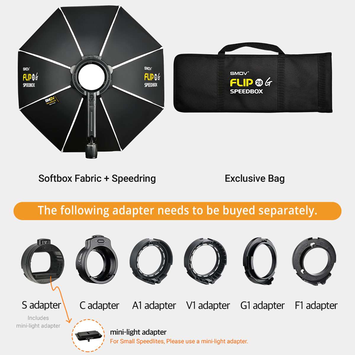 SMDV Beauty Dish Flip 20 - 20 inch / 50cm für Speedlights | SMDV ...